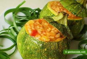 Vegetable Marrows Stuffed with Rice and Shellfish | Dietary Cookery ...