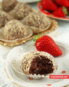 Almond Truffles with Saffron Liquor | Desserts# | Genius cook - Healthy ...
